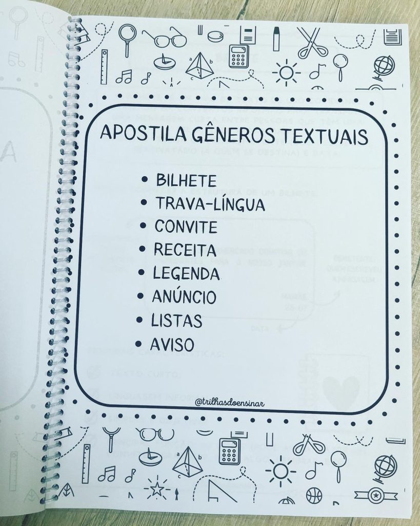 APOSTILA GÊNEROS TEXTUAIS – NÍVEL 1 – TRILHAS DO ENSINAR