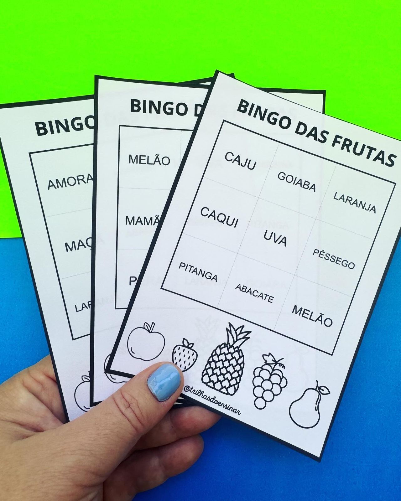 BINGO DAS FRUTAS – TRILHAS DO ENSINAR