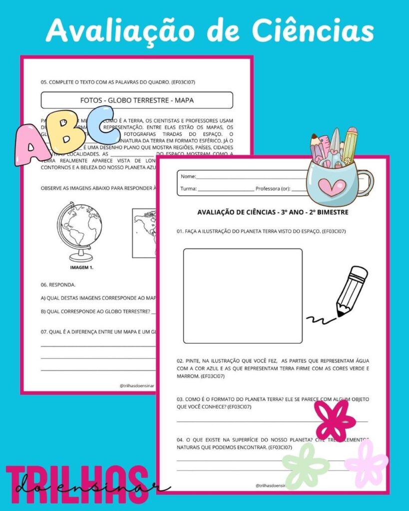 KIT AVALIAÇÕES CIÊNCIAS, GEOGRAFIA E HISTÓRIA – 2° BIMESTRE – 3° ANO ...