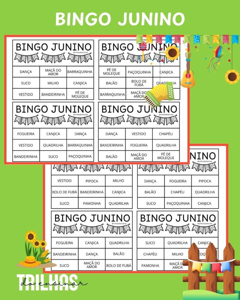 BINGO JUNINO – TRILHAS DO ENSINAR